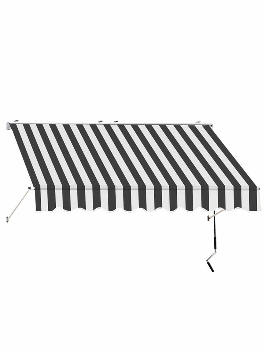 Выдвижной тент для балкона, алюминий Маркиза локтевая (навес) для террас и веранд