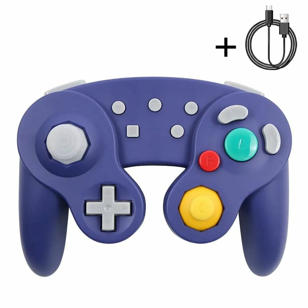 Беспроводной геймпад GC-контроллер для Switch Gamecube/Switch Lite/Steam/ПК Bluetooth-джойстик с двойной вибрацией