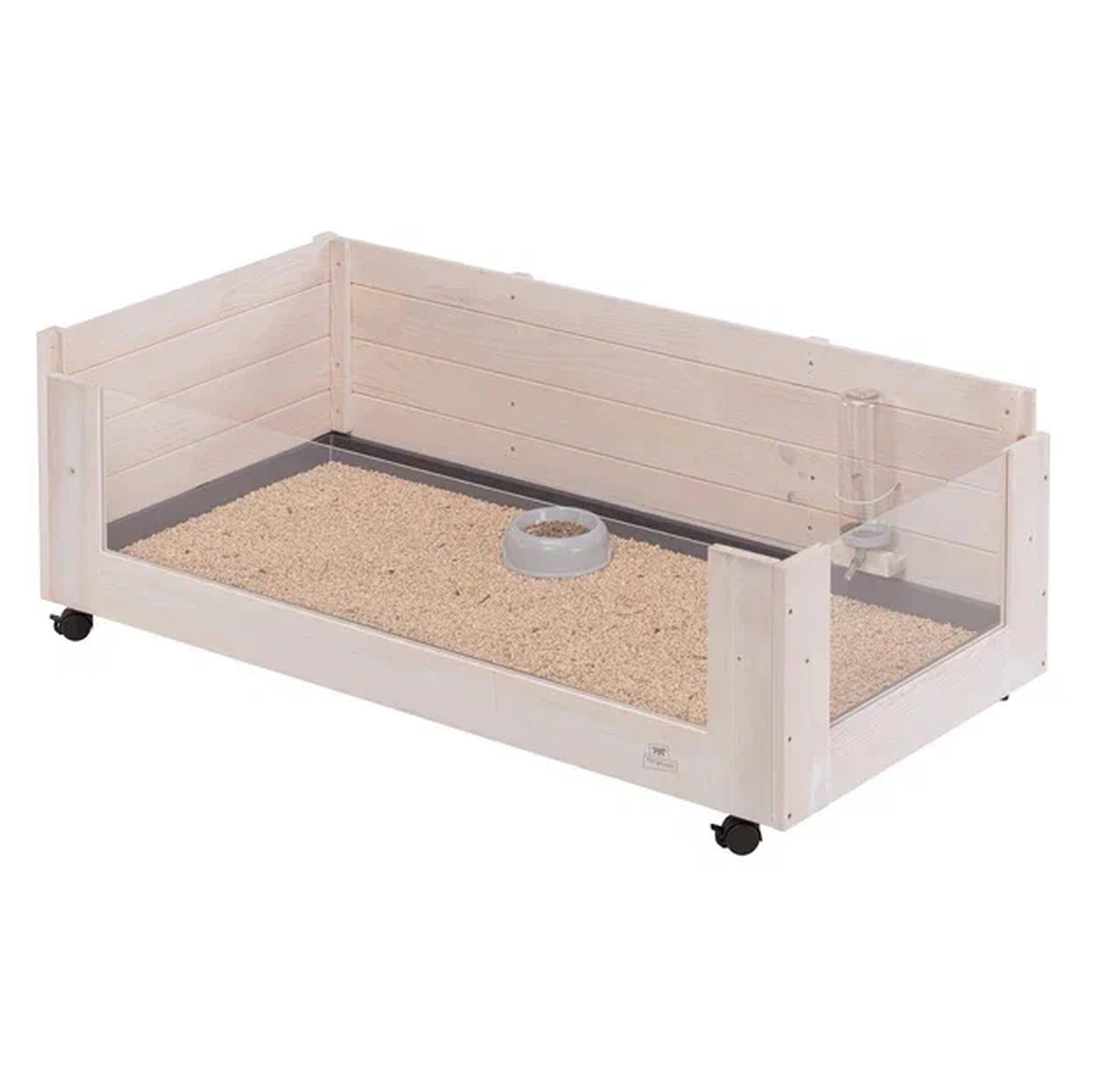 Клетка для морских свинок Ferplast GUINNY 120 большая деревянная расширяемая с аксессуарами 123x60x44 см