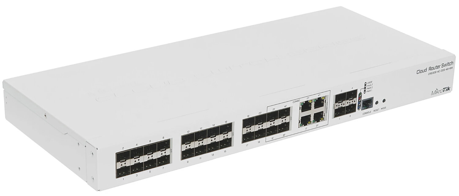 Коммутатор MikroTik CRS328-4C-20S-4S+RM, управляемый
