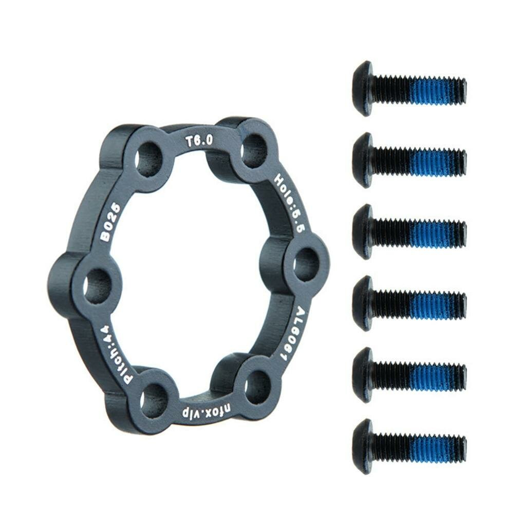 Дисковый тормоз для электросамоката, алюминиевый, 6 отверстий, 6 мм с винтами