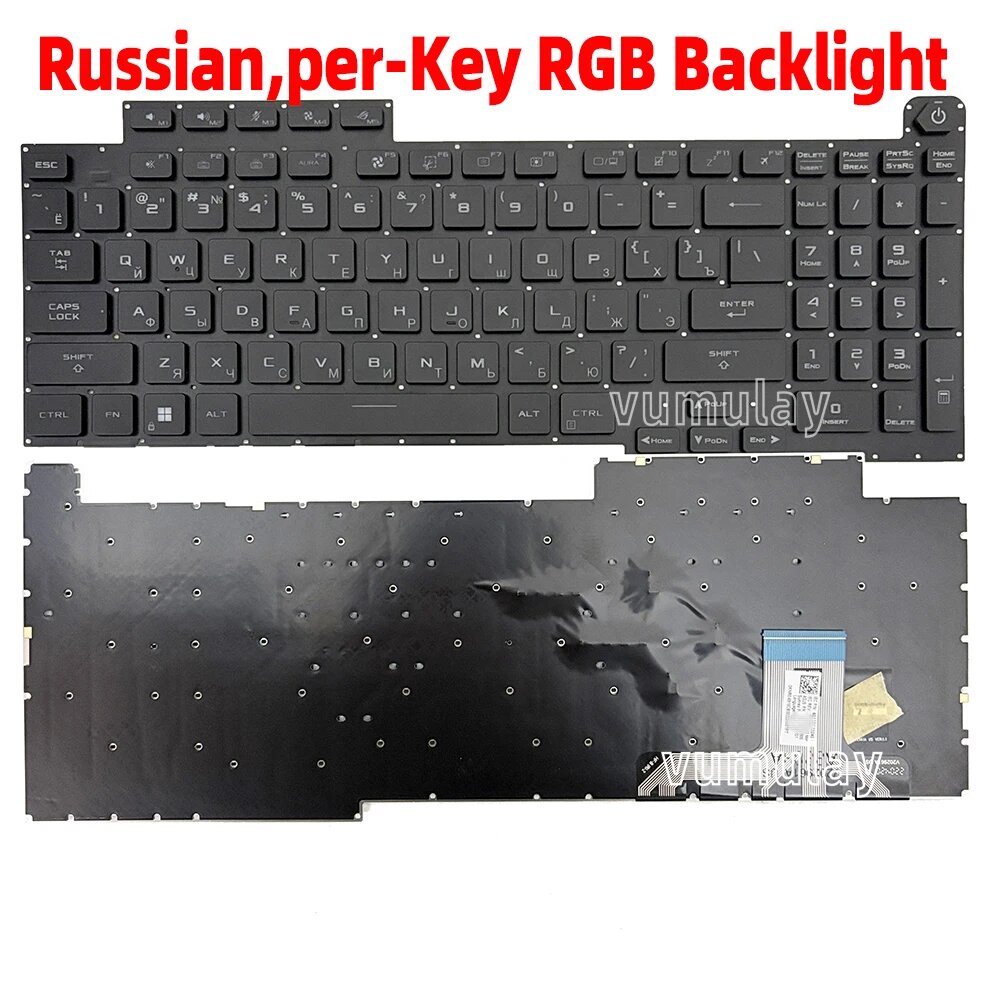 Клавиатура Russian RGB per-Key Backlight для ASUS ROG Strix G733