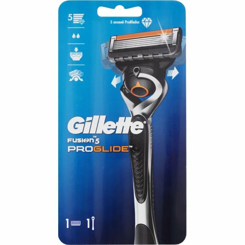 Бритва с 1 смен. кассетой GILLETTE Fusion ProGlide Flexball 7702018388707, 819164