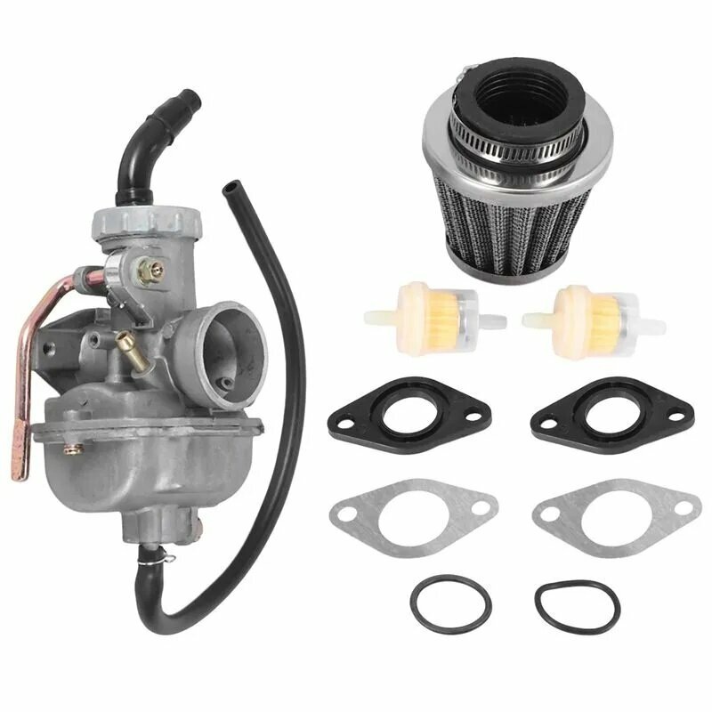 Карбюратор PZ20 совместим с 50Cc 70Cc 90Cc 110Cc 125Cc 4-тактный двигатель ATV UTVs CRF50F CRF80F XR50R воздушным топливным фильтром