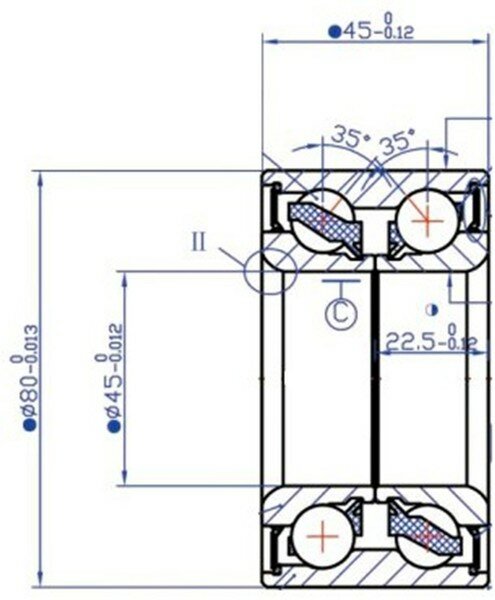Подшипник передний SAT ST-7D0498625 ступицы/задней VW TRANSPORTER 90-