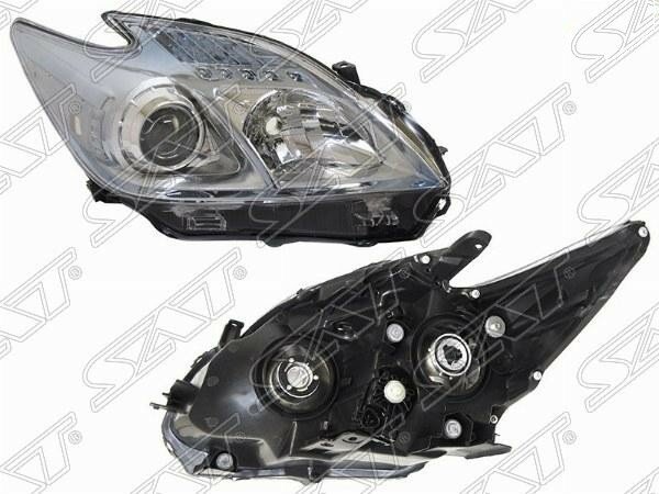 Фара SAT ST-212-11P6R-LDEM7 Toyota Prius ZVW30 09-12, Prius PHV 12-16 справа/ Галоген/ С электрокорректором
