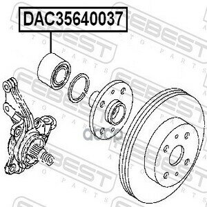 Подшипник ступичный передний Febest арт. dac35640037