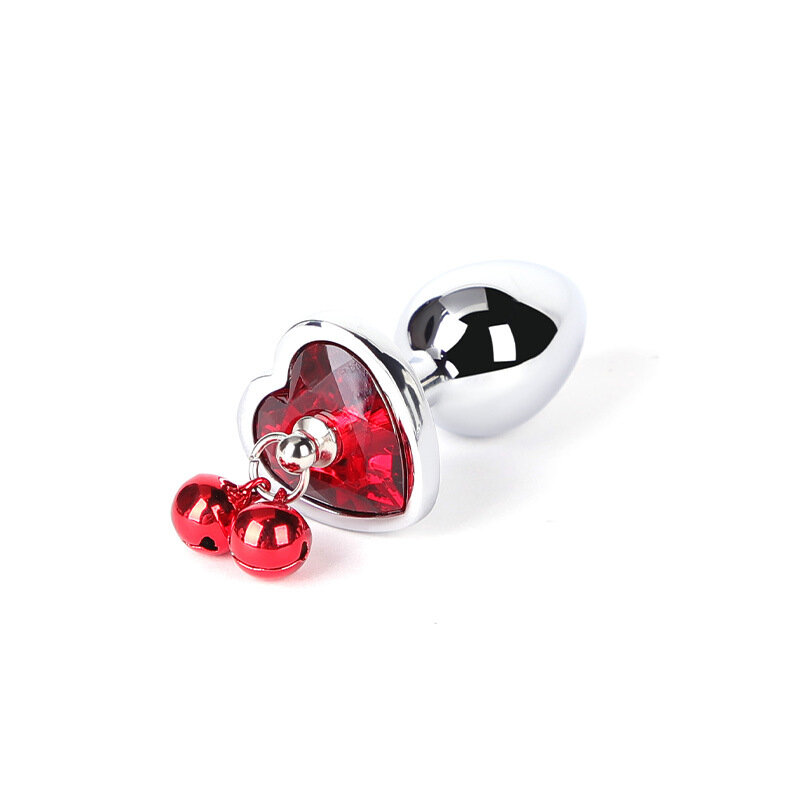 Сексуальные анальные принадлежности с анальной пробкой в виде колокольчика из алмаза, металлическая женская анальная тренировка, реквизит для взрослых, секс-игрушки