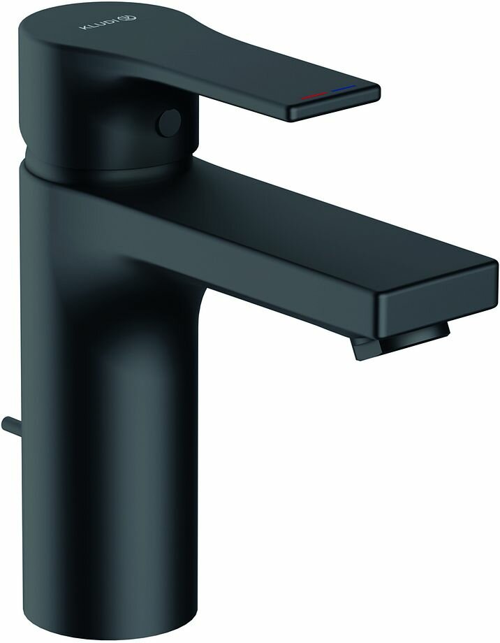Смеситель для раковины Kludi Zenta SL 482903965 c донным клапаном черный матовый