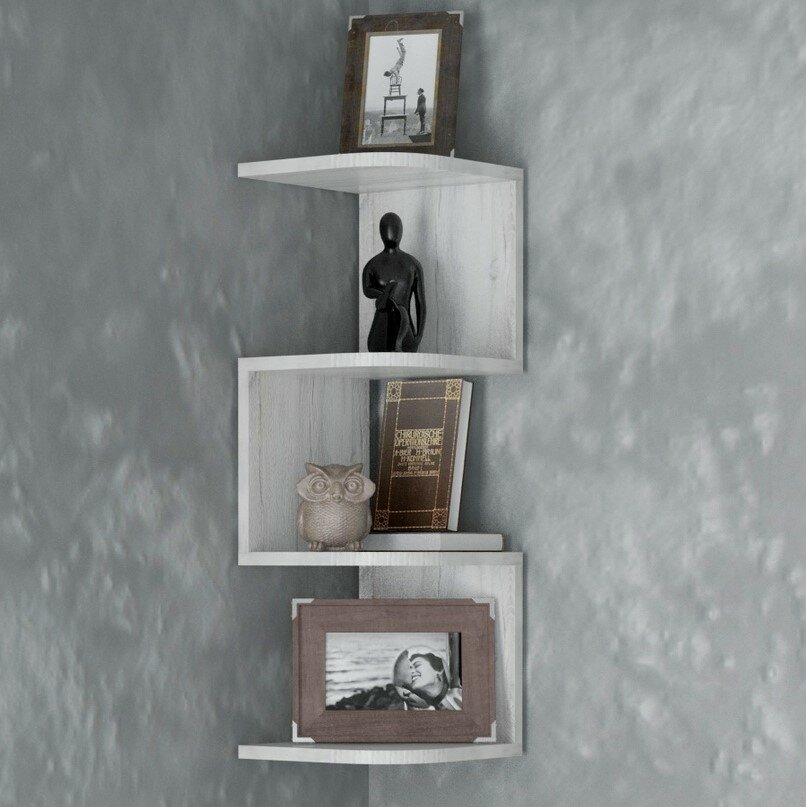 Полка настенная угловая