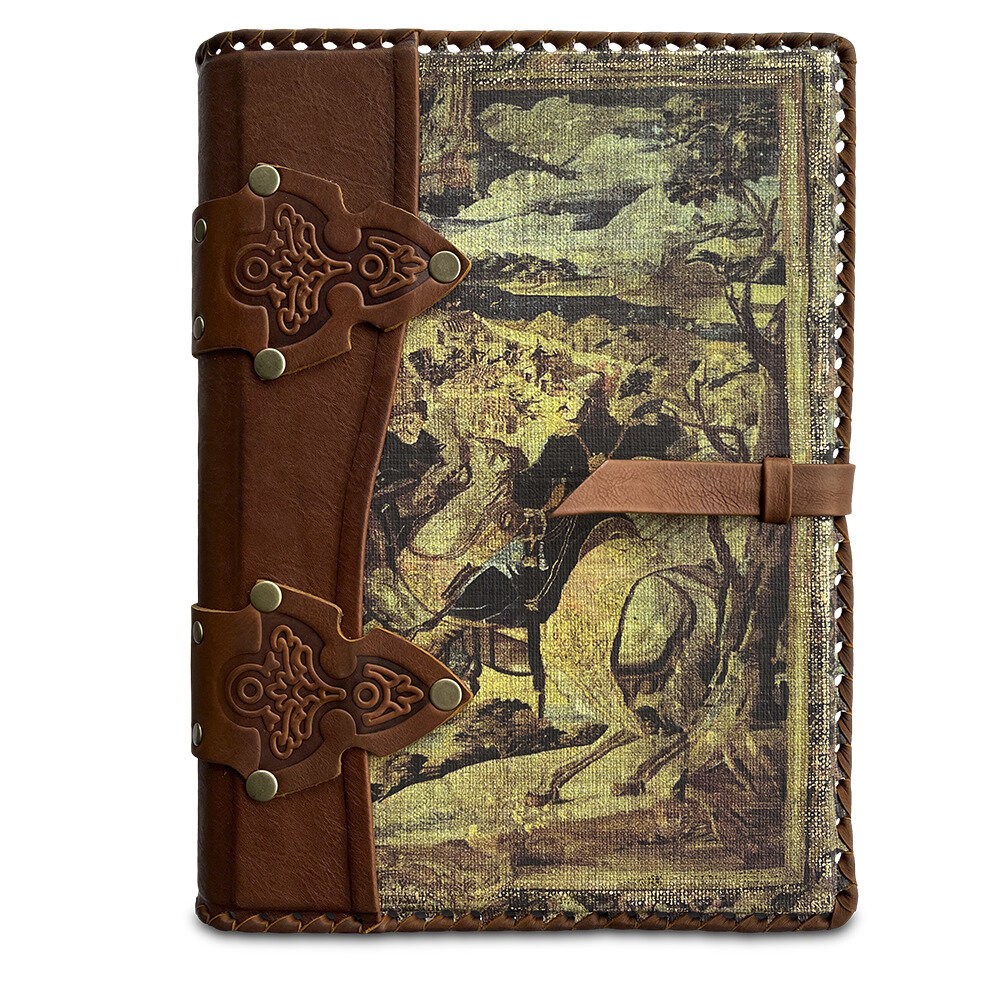 Ежедневник в кожаном переплете