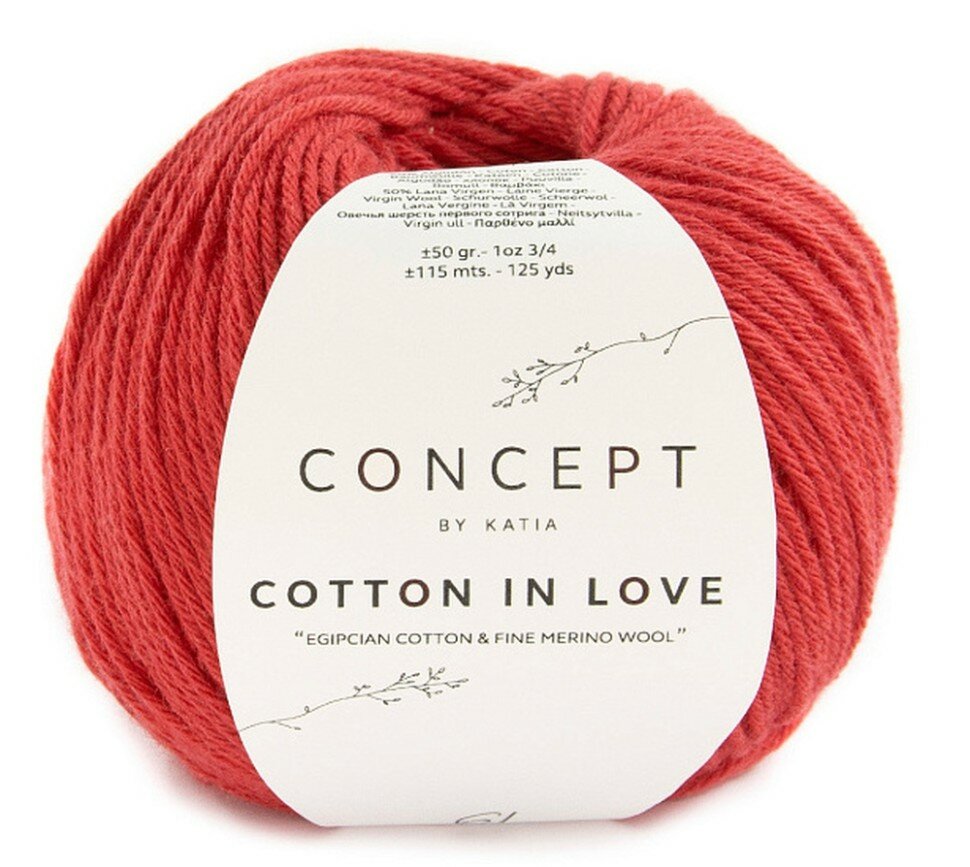 Пряжа #1249.61 Cotton in Love 50 г 115 м Katia