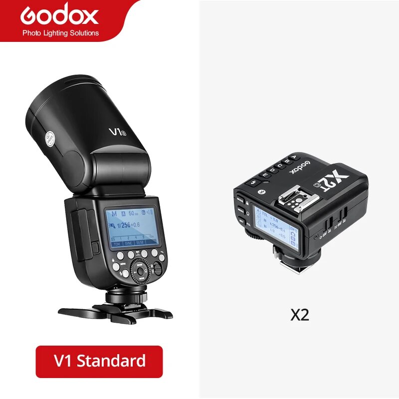 Вспышка Godox V1 Flash V1C V1N V1S V1F V1O V1P TTL 1/8000s HSS со встроенной литиевой батареей Speedlite для Canon, Nikon, Sony, Fuji, Olympus
