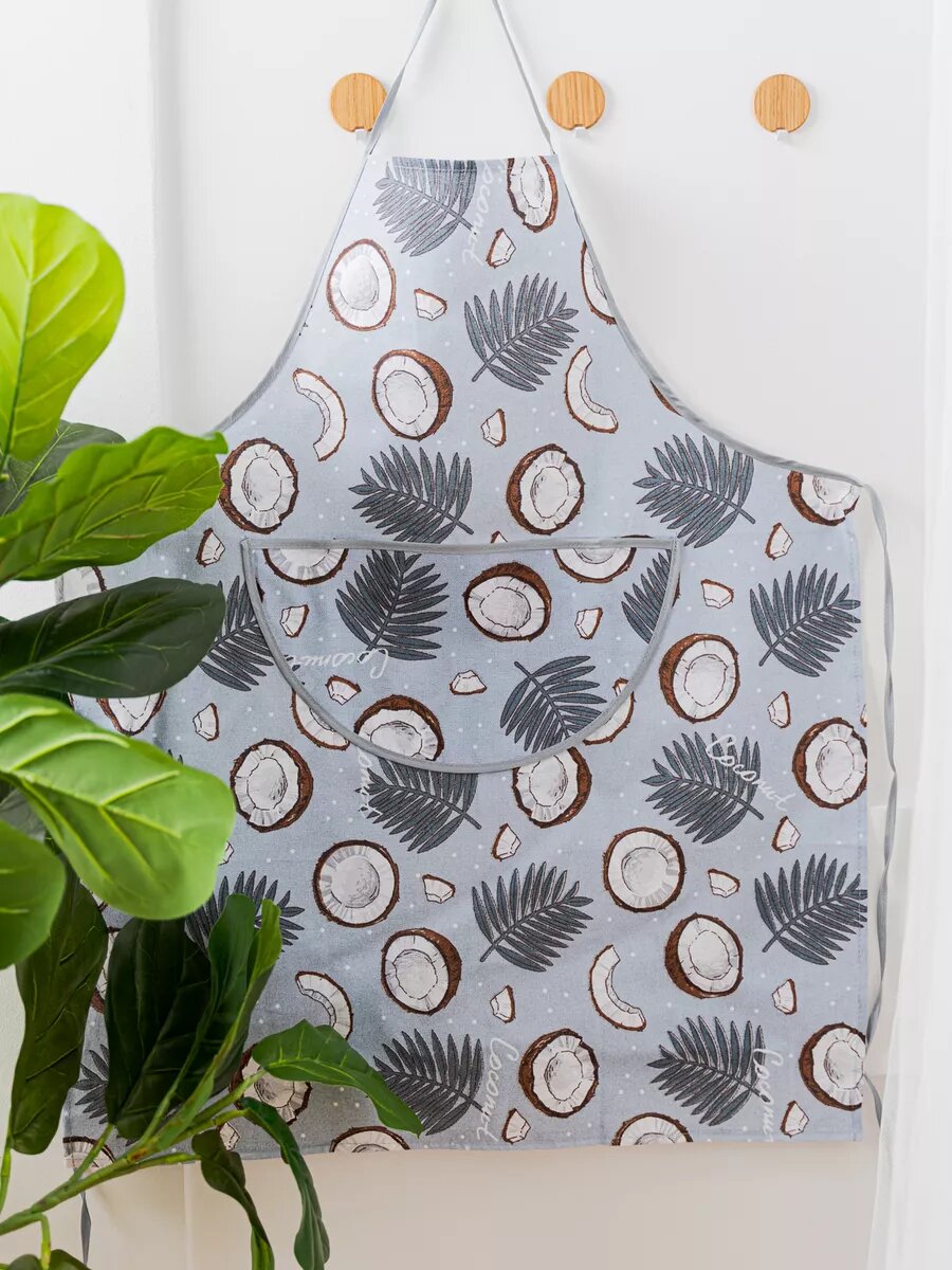 DOLLTALL / Фартук кухонный / Фартук с карманом / универсальный размер 42-54 / подарок для любимых женщин