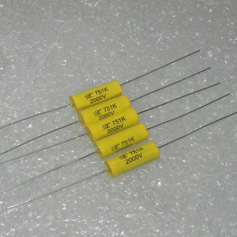CBB20 2000V 751K 220PF 2000VDC 2kv осевые металлизированные полипропиленовые пленочные конденсаторы 1pcs цена