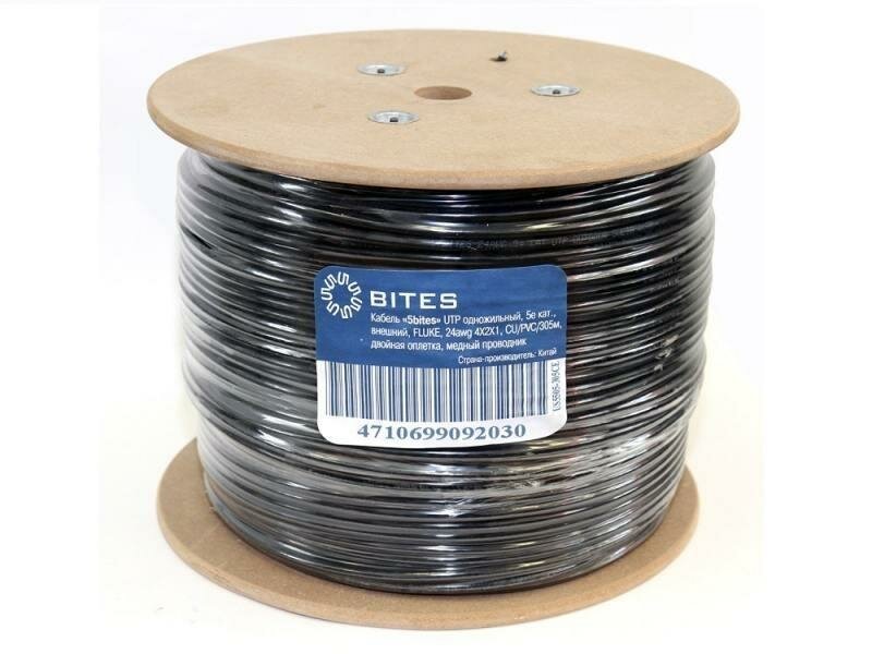 Кабель 5bites UTP US5505-305CPE, уличный, черный, 305 м.