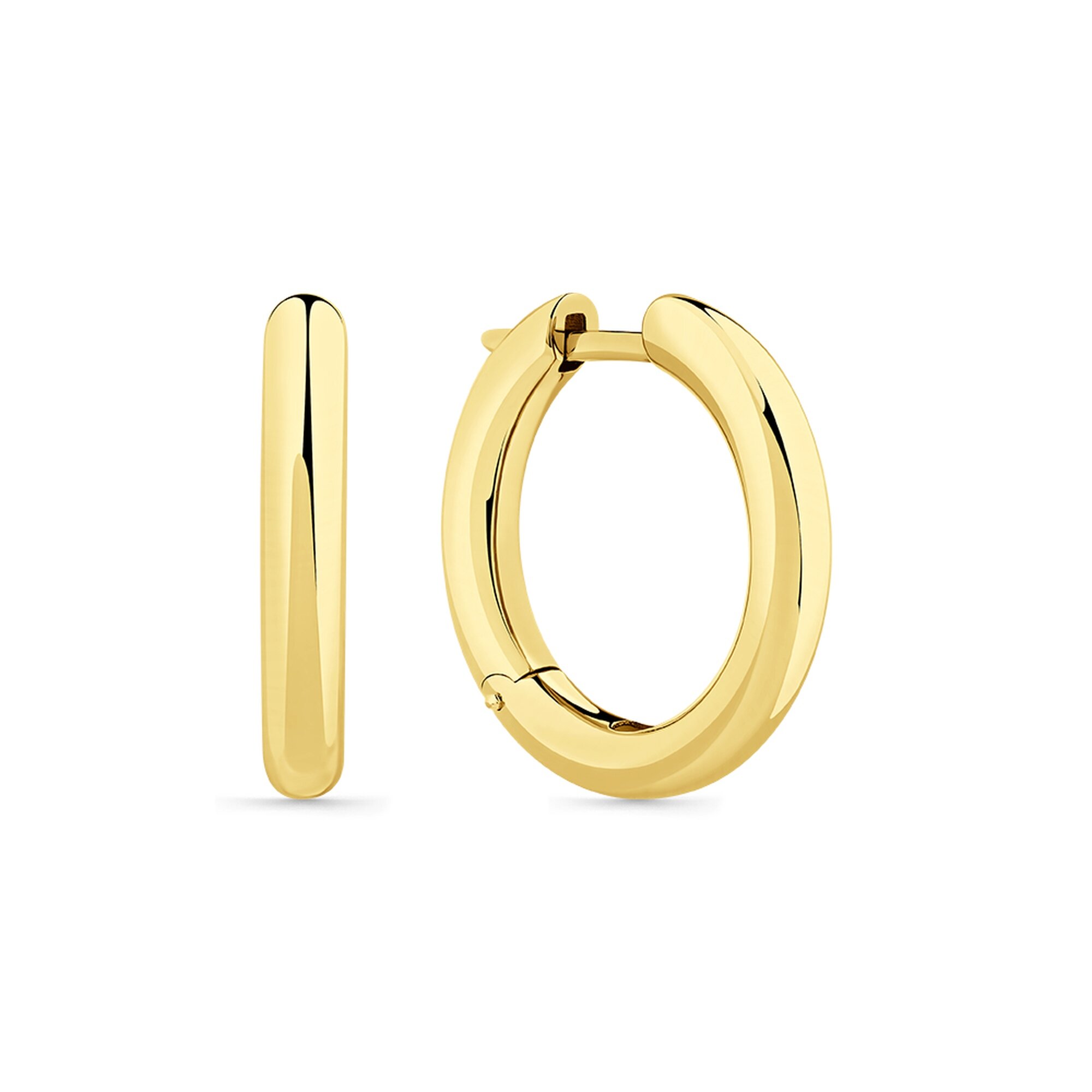 Серьги конго, желтое золото, 585 проба