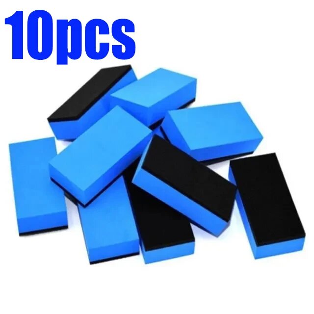 Губка для полировки автомобиля, щетка для стекла, нано-аппликатор, подушечки для полировки, 10PCS