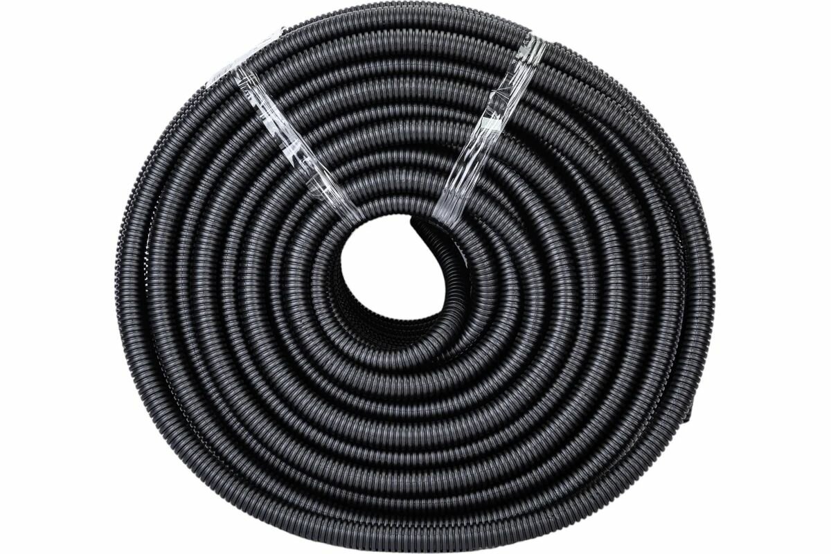 Гофрированная труба ЭРА ПНД черный d 25мм с зонд. легкая 75м Б0036826