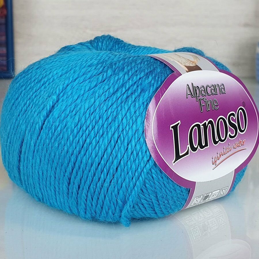 Пряжа Lanoso ALPACANA FINE 916 бирюза (5 мотков)