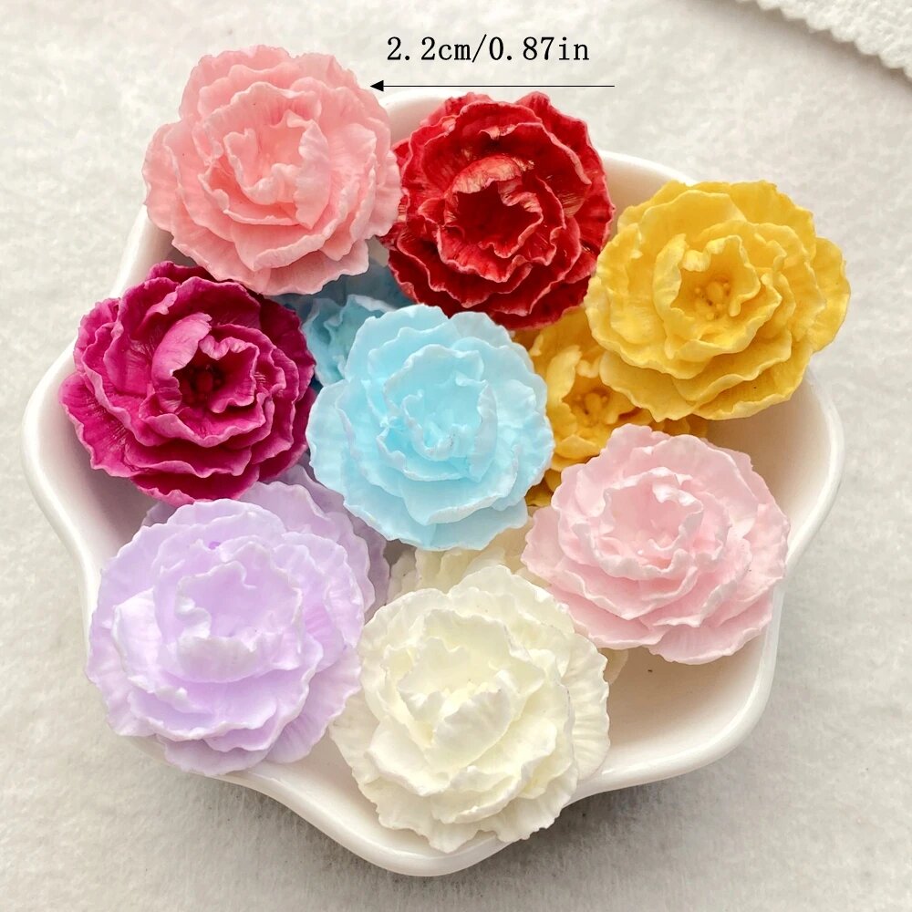 Розы из резины, 10 шт, mixed, белый