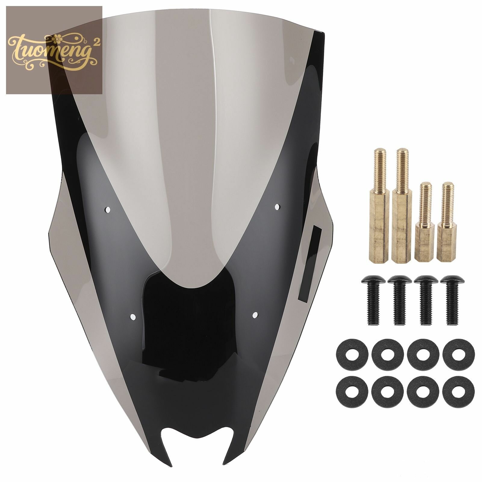 Yamaha N-MAX125/155 15-18 Увеличенное коричневое ветровое стекло из поликарбоната