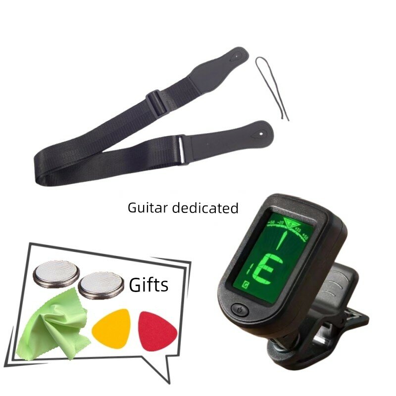 Многофункциональный тюнер для фолк-гитары, скрипки, укулеле, бас-гитары, с двенадцатигласовым равномерным делением