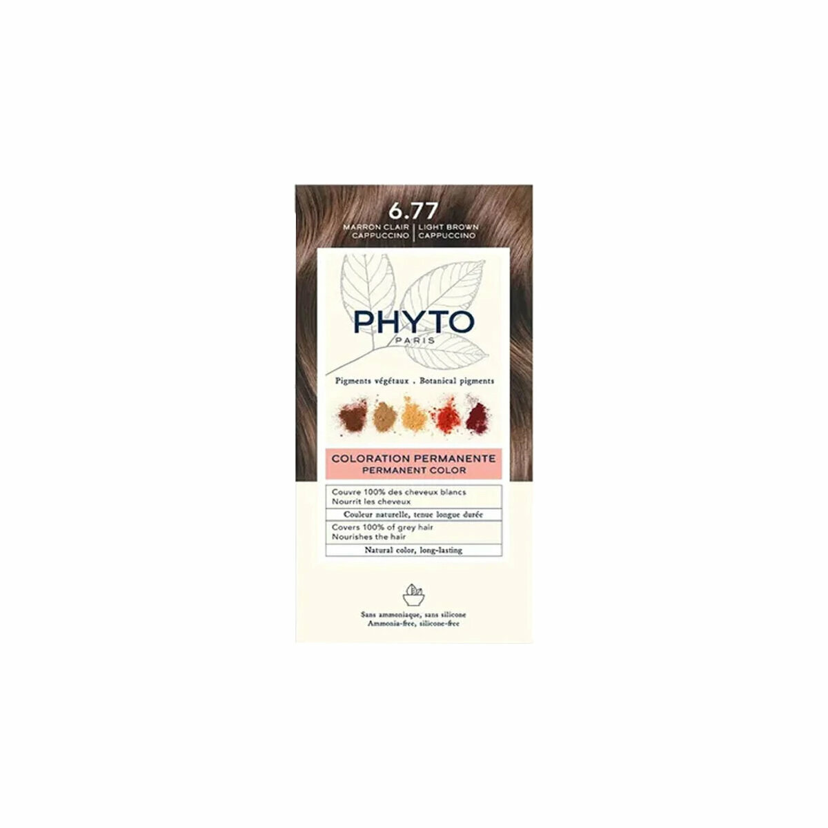 Phytosolba Краска для волос Phyto Color 6.77 Светлый каштан-капучино