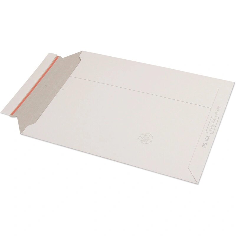 Пакет картонный белый стрип А4 UltraPac 240х315 390 гр/м2 5шт PS.103