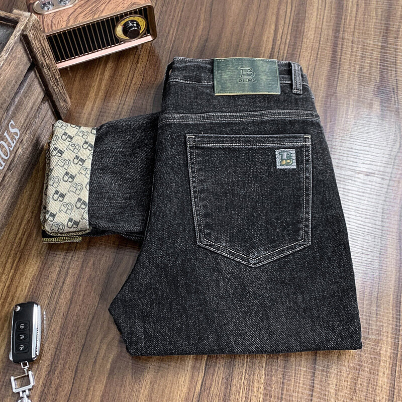 Мужские джинсы Чистый цвет / прямые B1, LI Mall талии_28