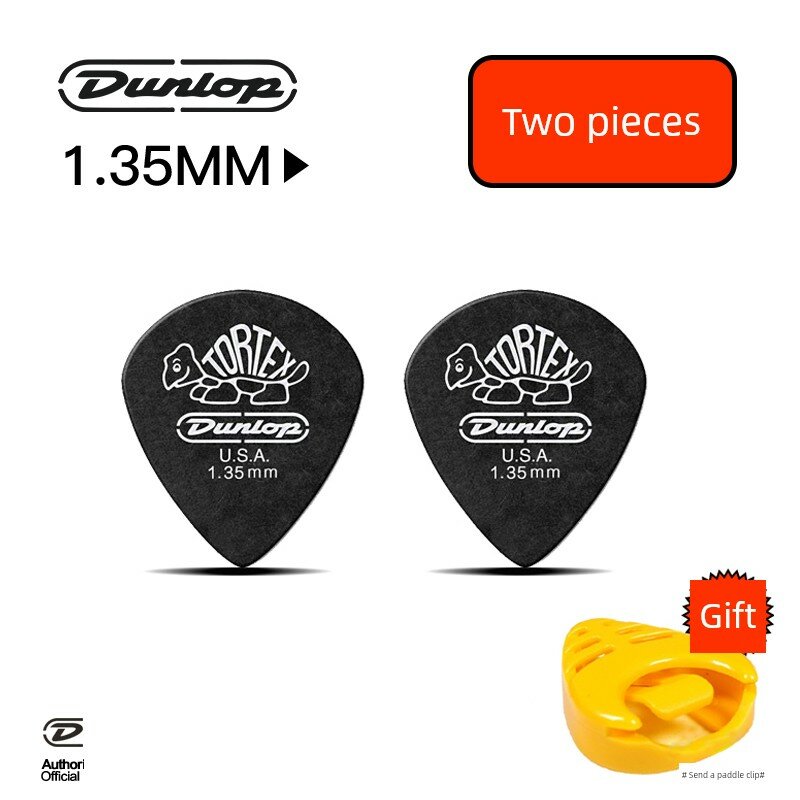 Набор из 2 черных пиксов Dunlop Jazz3 толщиной 1.35 мм для акустической и электрической гитары
