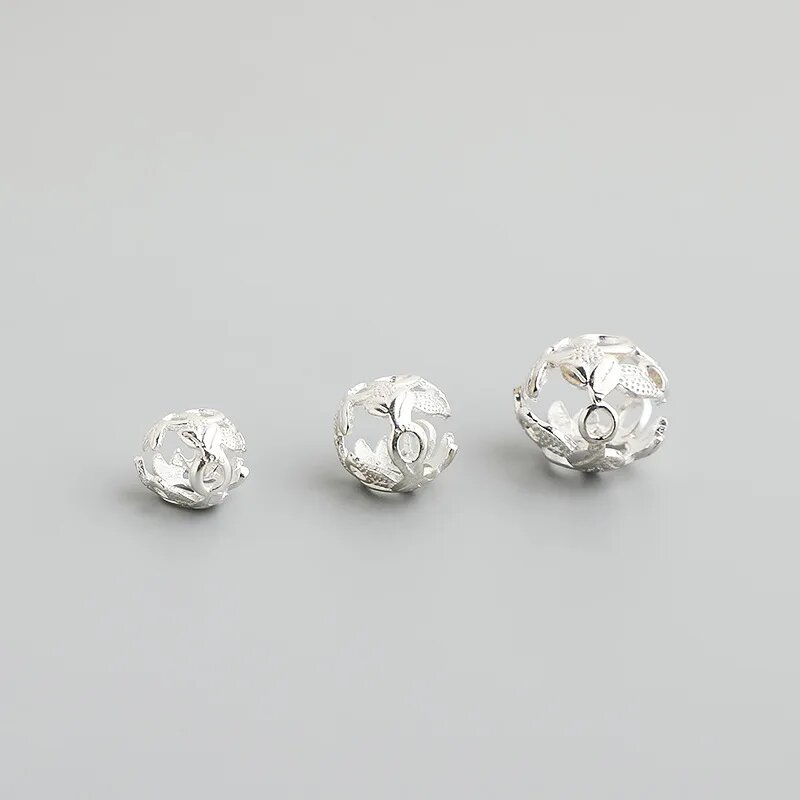 Серебряная бусина TOM YANG 925 проба 10-12 мм fit 8mm bead