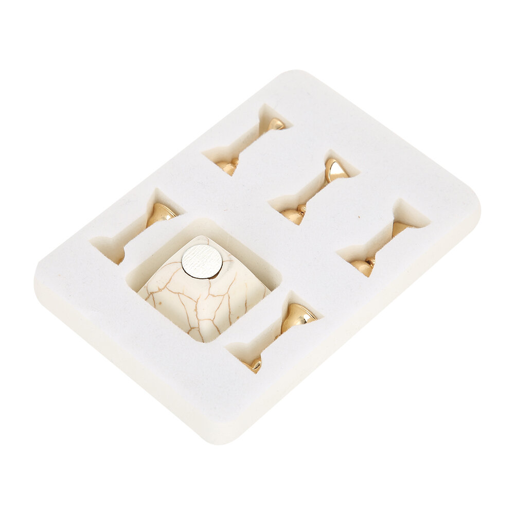 Магнитная подставка для ногтей с типсами, держатель из сплава, набор маникюрных инструментов, бежевый