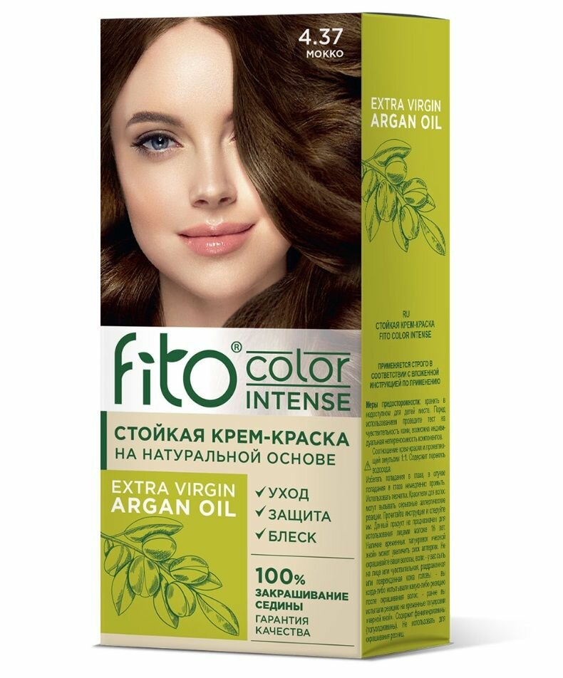 Краска для волос Fito color intense 115мл тон 4.37 Мокко