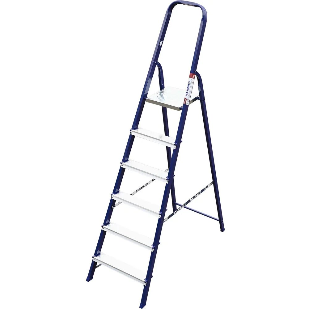 Стальная стремянка Алюмет 6 ступеней. Серия M8406