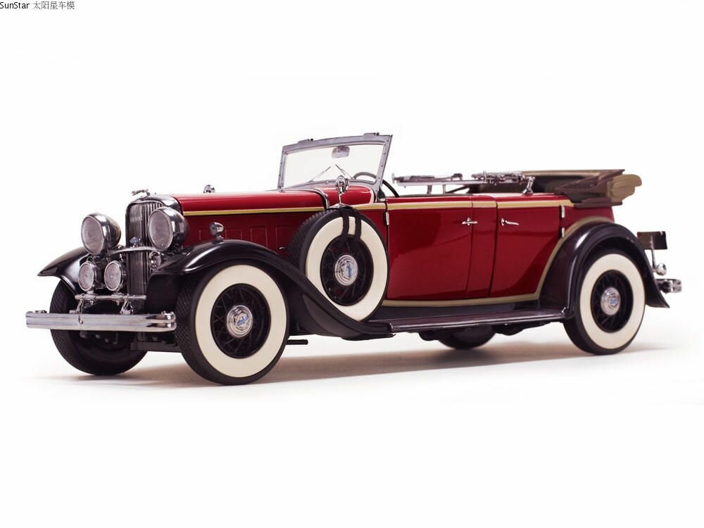Sun Star 1:18 Литая модель автомобиля 1932 Ford Lincoln KB Vintage Car 6164