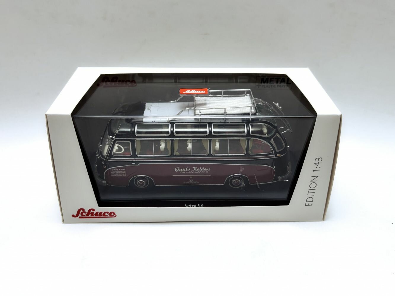 Schuco 1/43 Setra S6 Транспортный автобус Модель из литого под давлением металла