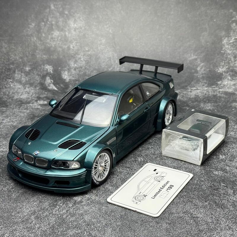 DCM 1:18 GTR BMW M3 E46 Полностью открываемая металлическая модель автомобиля в масштабе
