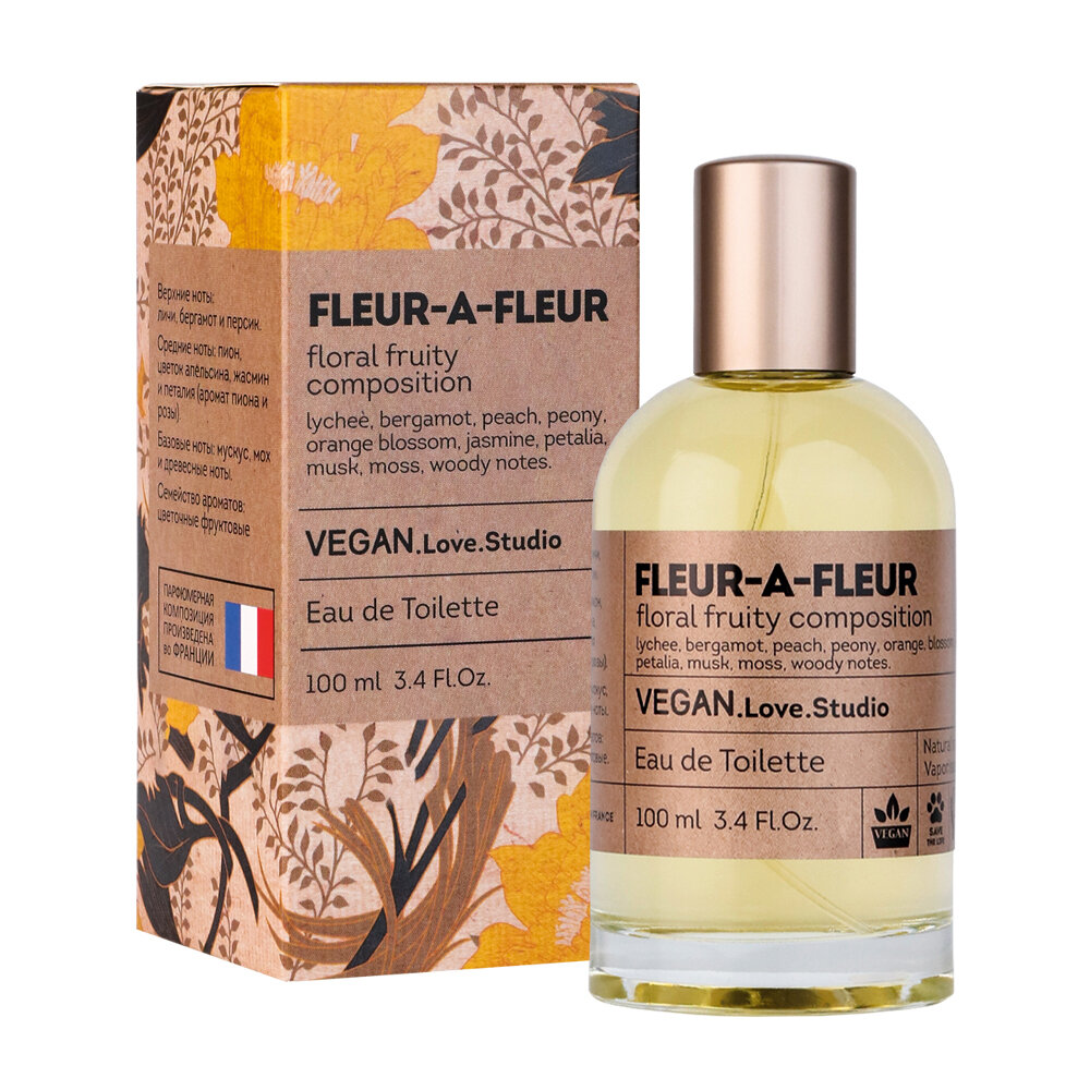 Туалетная вода Today Parfum Vegan Love Studio 100ml FLEUR-A-FLEUR (аромат Fleur Narcotique) для женщин