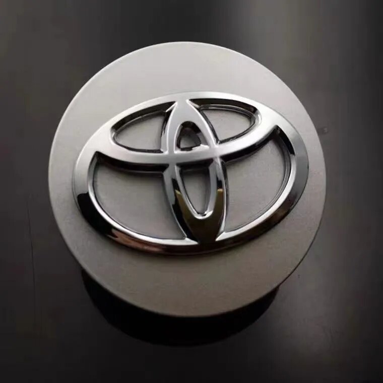 Колпак ступицы колеса Toyota, 4 шт, Серебристый, для Toyota Camry, Corolla, RAV4