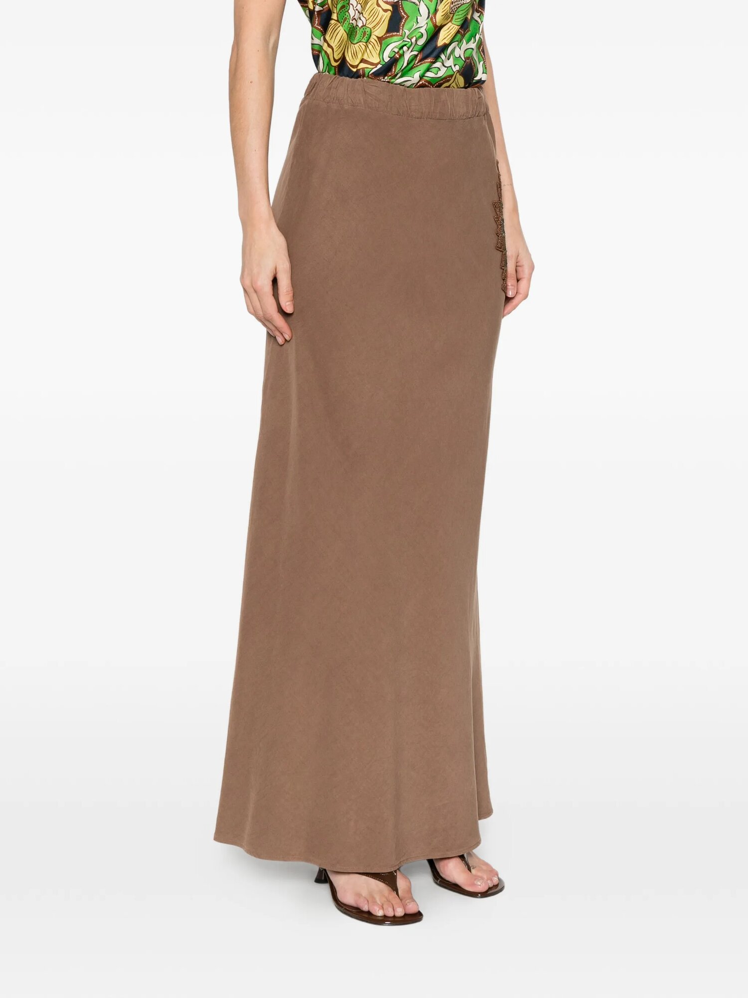 Юбка Bazar Deluxe Elasticated-waistband maxi skirt, размер 38 — фото 1