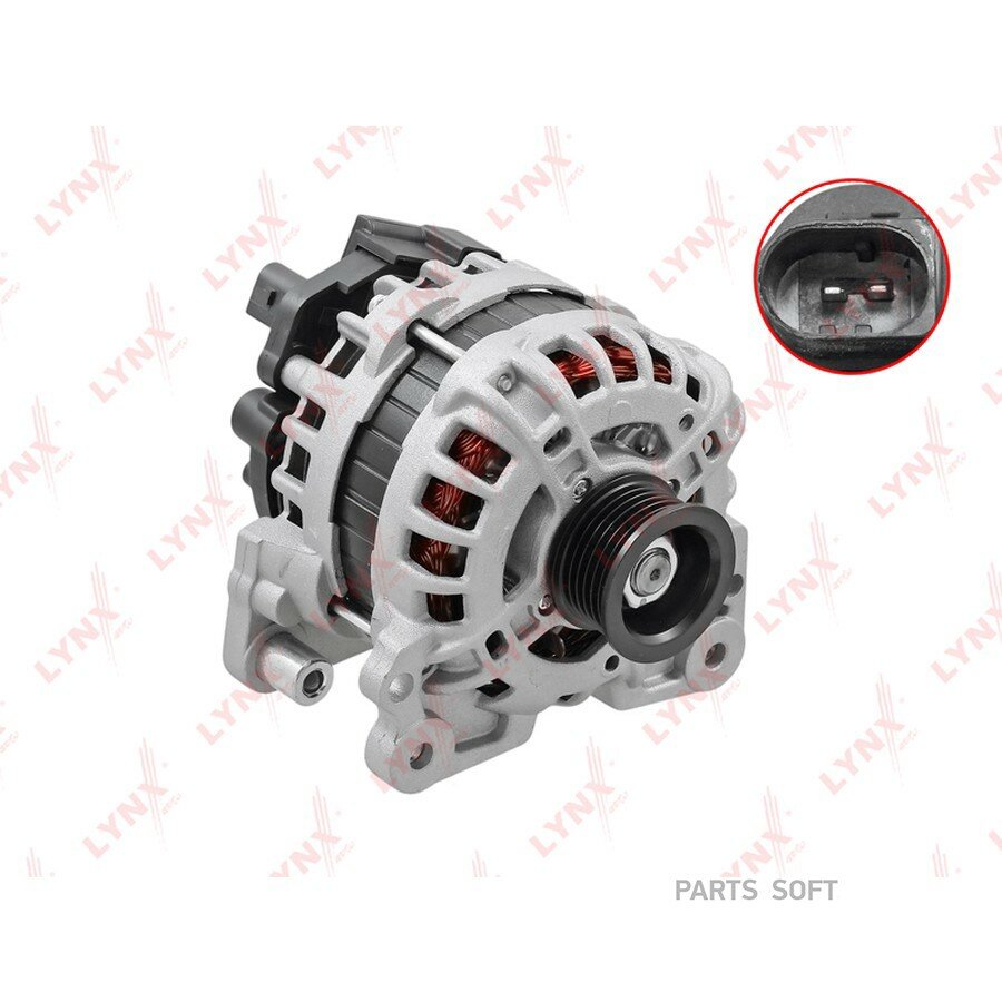 Генератор SKODA RAPID 1.6 12-15 VW JETTA IV 1.6 10- / POLO V 1.4-1.6 09-14 от официального дистрибьютора, LYNXAUTO, артикул EA1430