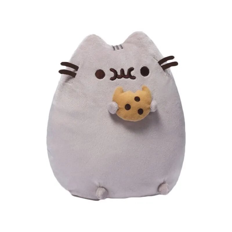 Мягкая игрушка Pusheen Кот в виде пончика для детей и малышей, 18 см