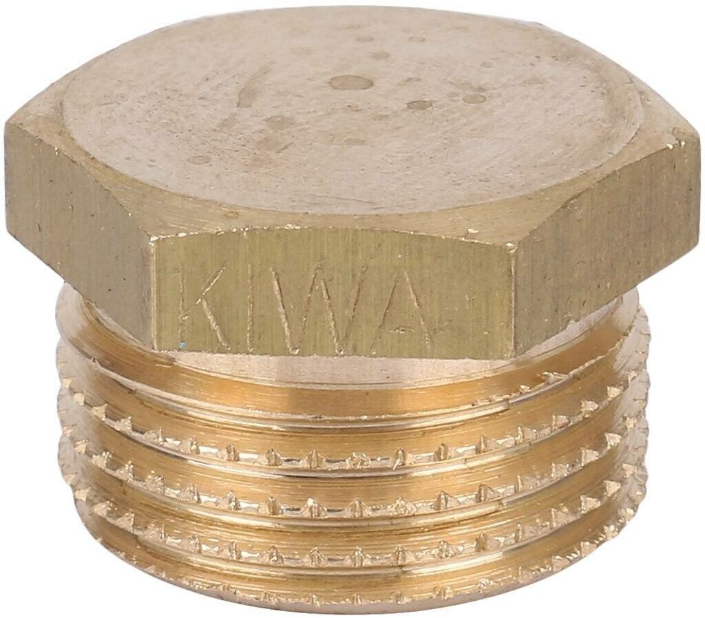Заглушка резьбовая НР 1/2" латунь TIEMME