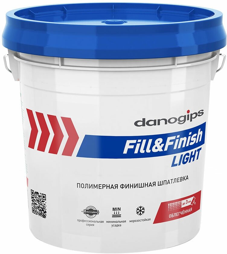 Шпатлевка Danogips Fill&Finish Light универсальная облегченная 17 л/20,9 кг