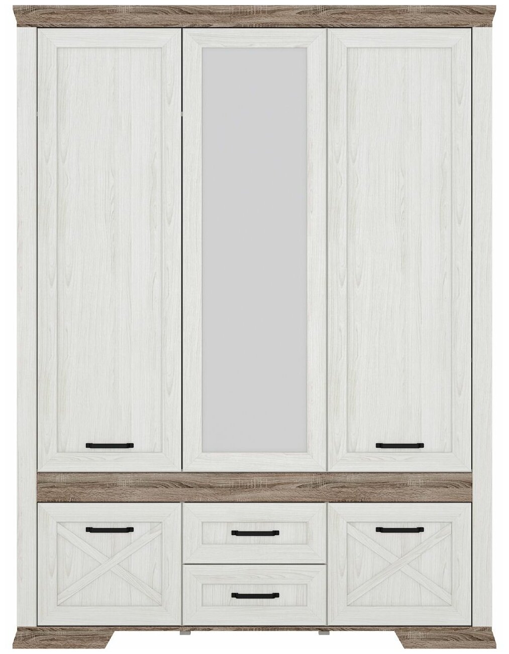 Шкаф Black Red White Марсель / Marselle SZF5D2S, 167.5х61х221.5 см