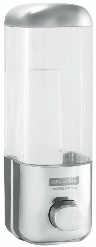 Диспенсер для жидкого мыла OfficeClean Professional, наливной, ABS-пластик, хром, 0,5л