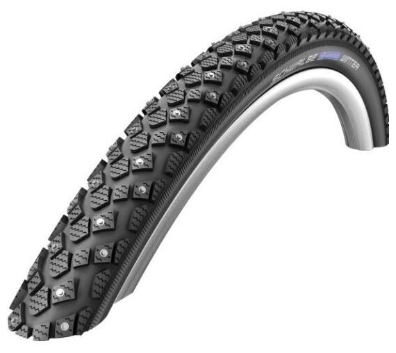 Покрышка Schwalbe 24x1.75 (47-507), MARATHON WINTER PLUS Perf, SmartGuard, TwinSkin, B/B+RT HS396 184 Steel Studs WiC 67EPI, 11125444.02
