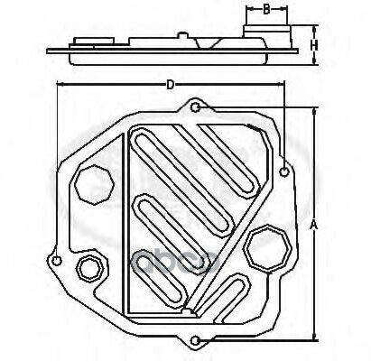 Фильтр АКПП TOYOTA CAMRY 8-01/RAV4 2.0 00-06 SCT арт. sg1025