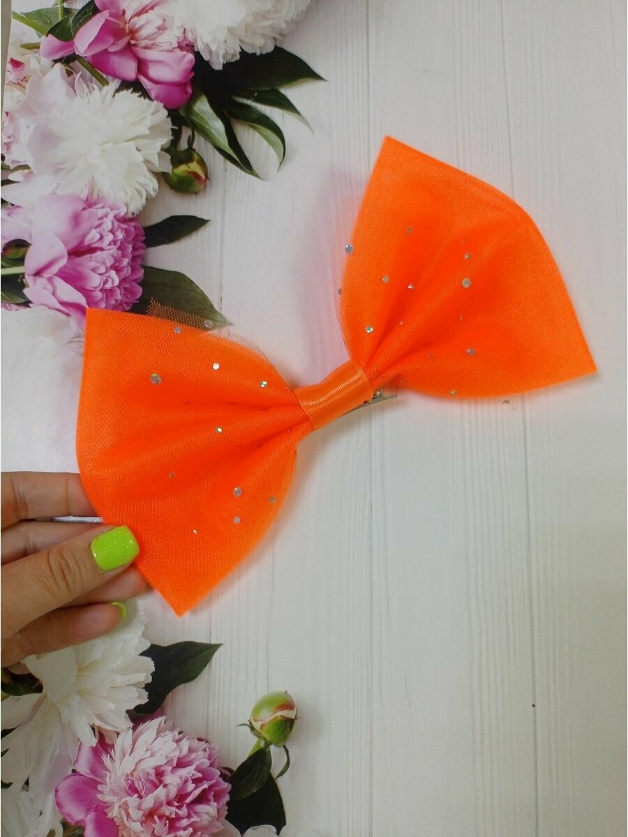 Бант карнавальный LERANA "Кукла", фатин, 20 x 12 см, на заколке